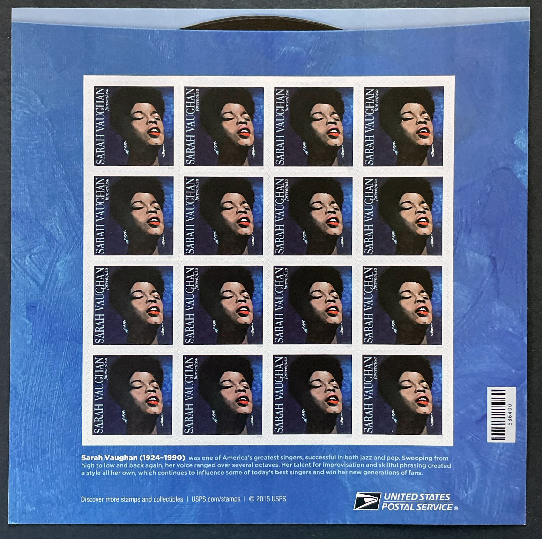 5059 Music Icon Series Sarah Vaughan: Allstamp.net