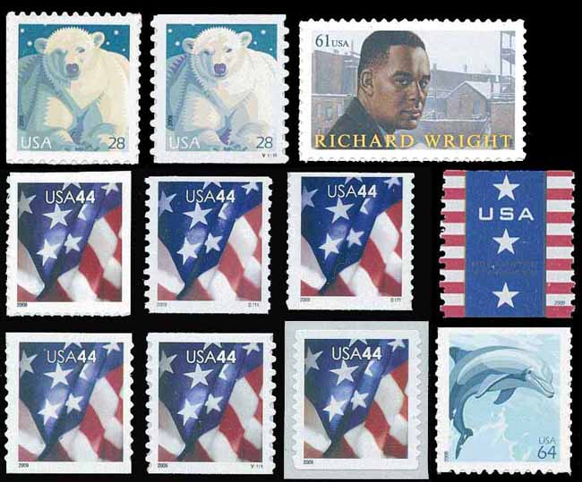 4385-89, 4391-4396, 2009 Regular Issue Stamps: Allstamp.net