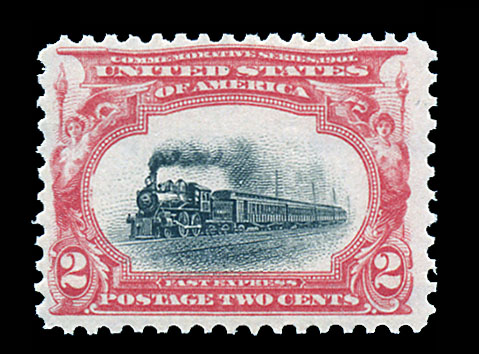 US 295 Pan Am Expo, Two-cent Locomotive: Allstamp.net