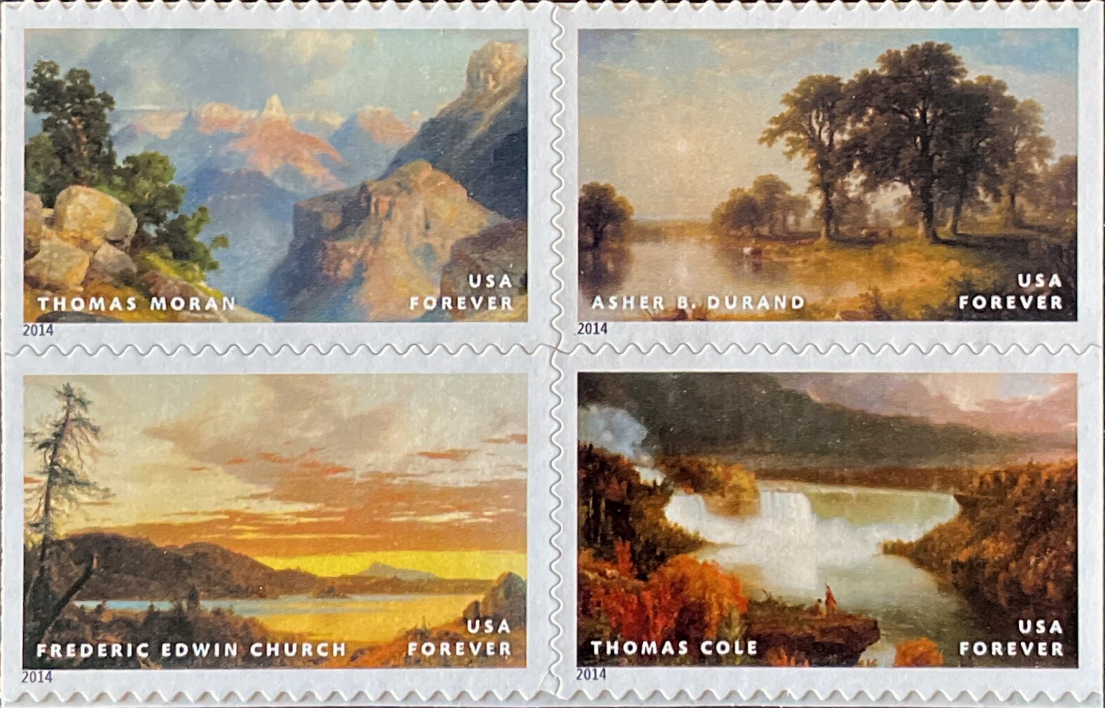 US 4917-20 Hudson River Paintings: Allstamp.net